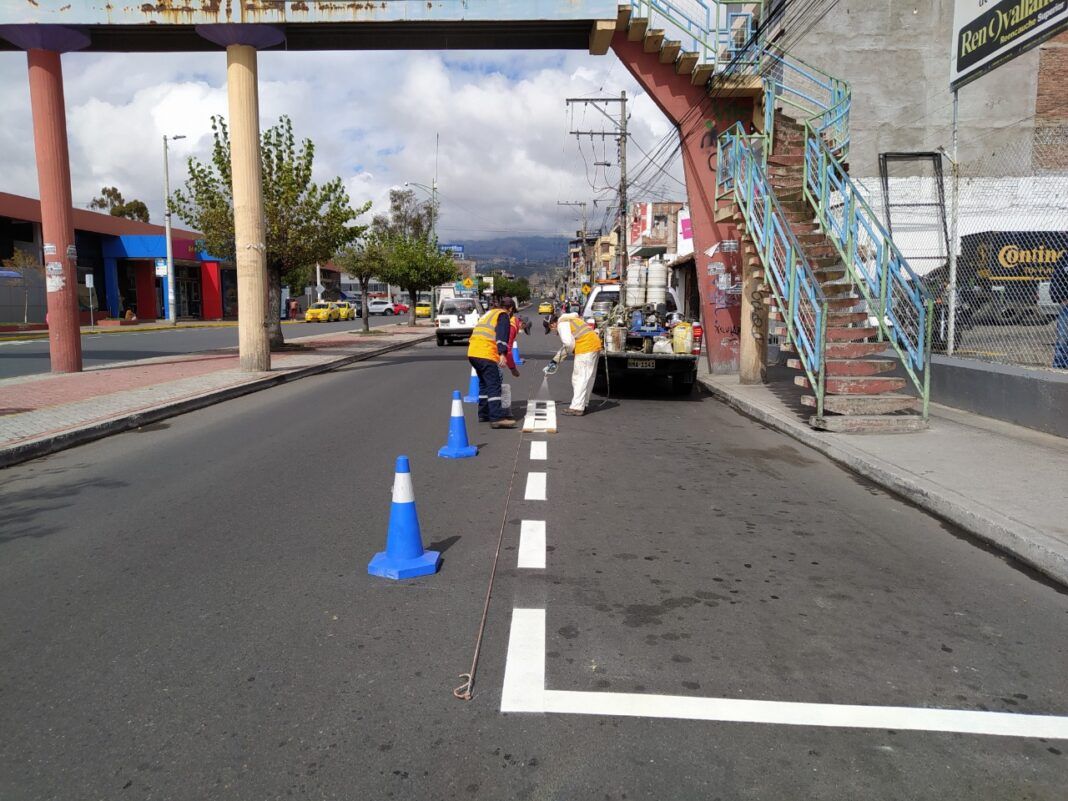 Paradas de buses son señalizadas