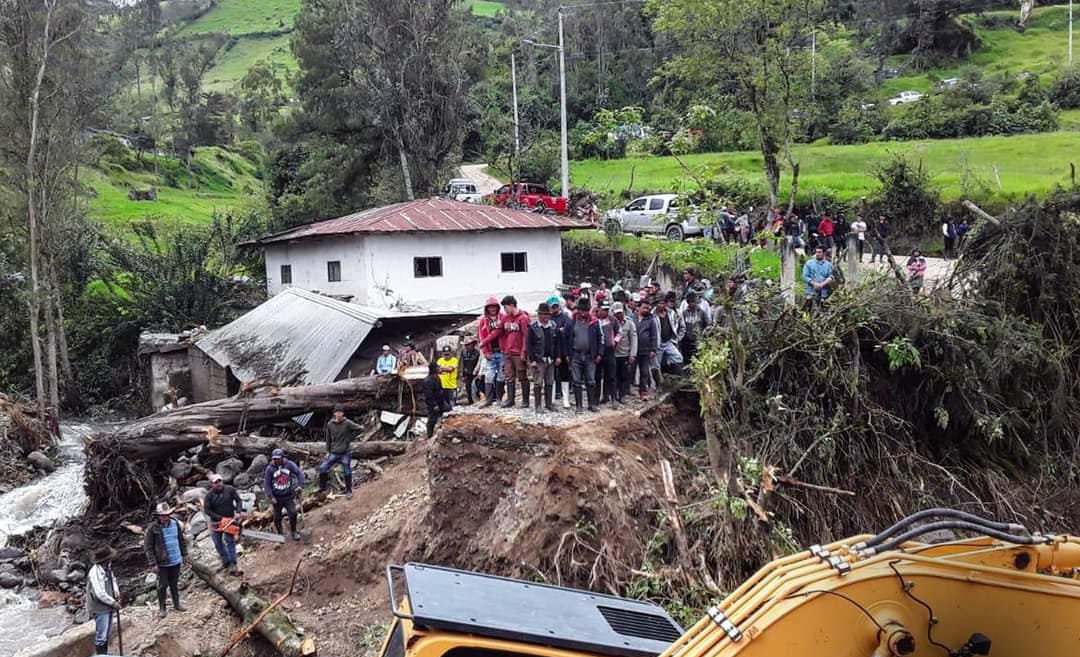 Chunchi en emergencia por 60 días tras fuertes lluvias