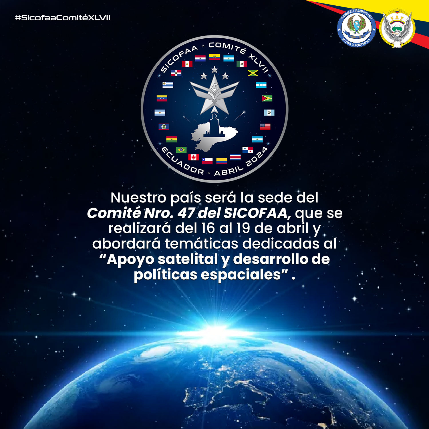 Las Fuerzas Aéreas de América se reúnen en Ecuador