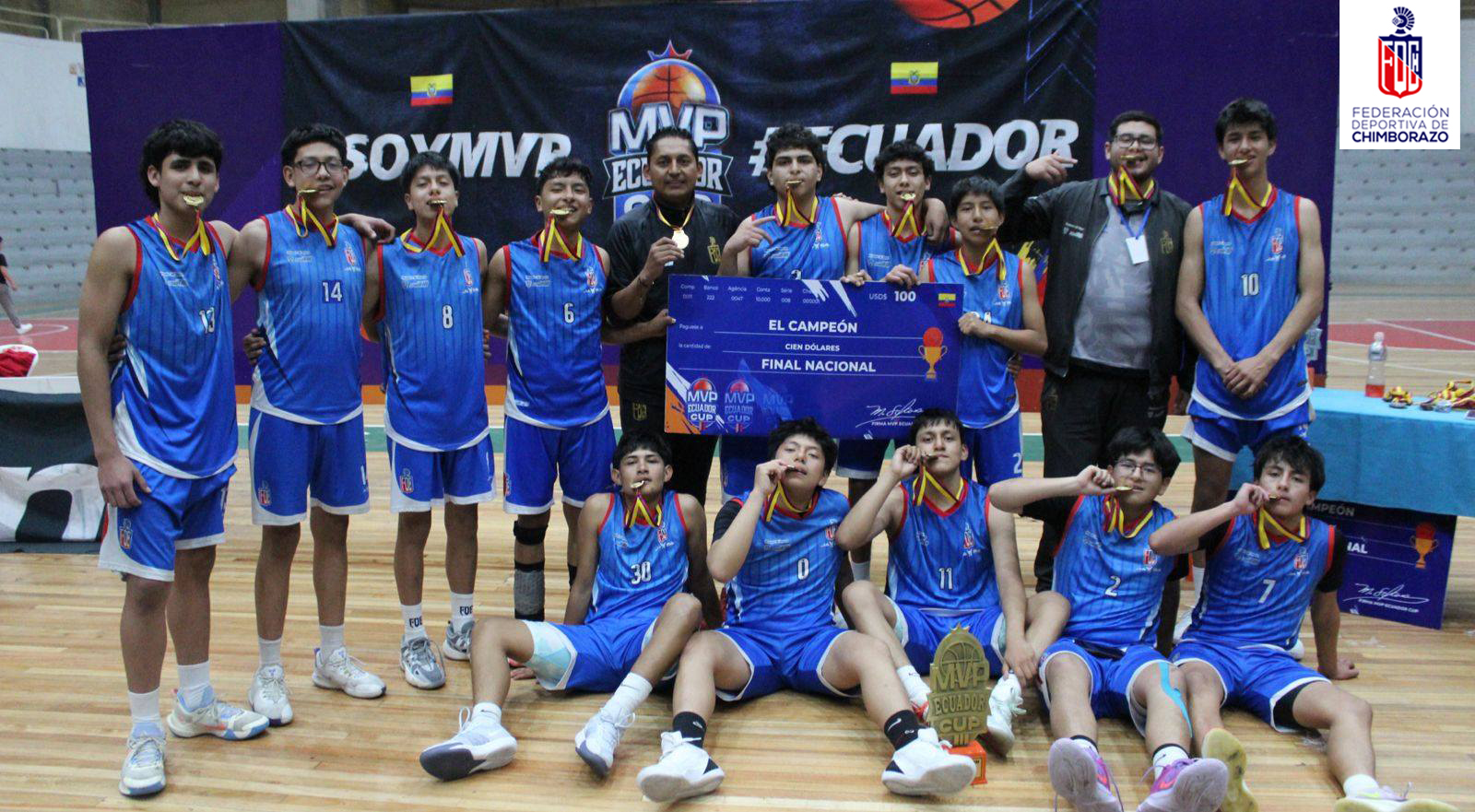 Chimborazo campeón nacional de baloncesto U16
