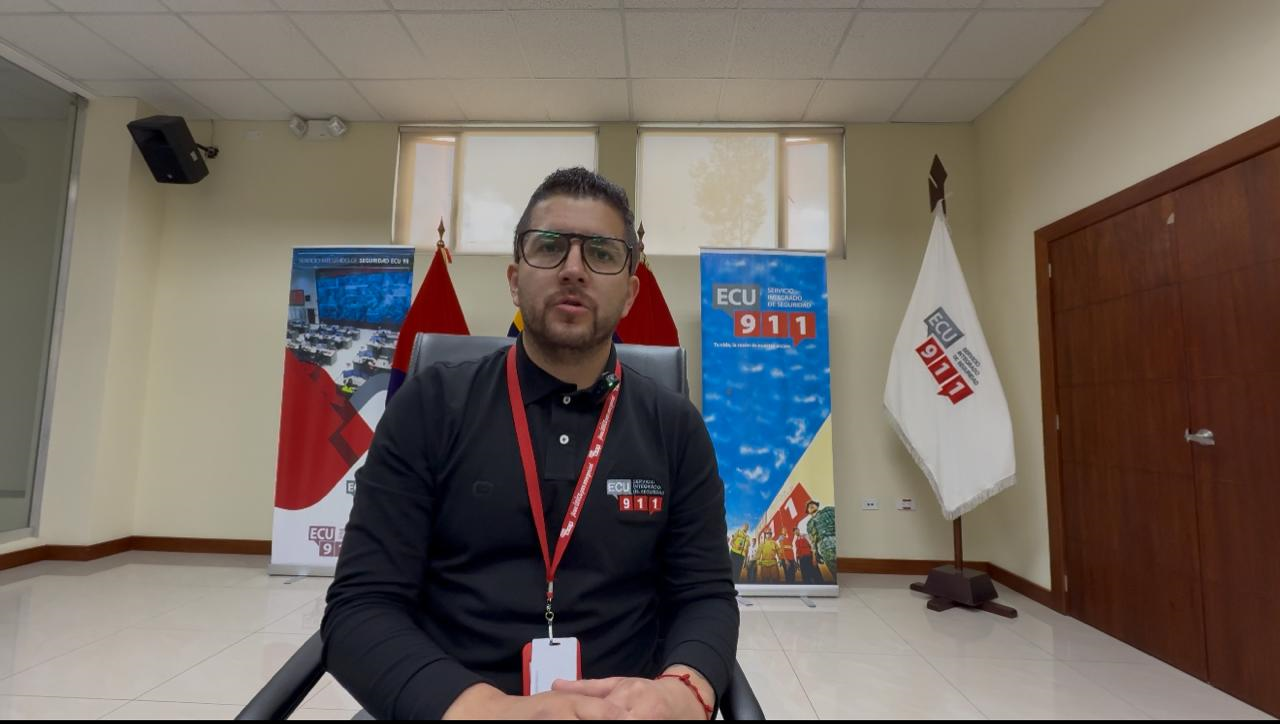 Entrevista a David Brito, jefe operativo del ECU 911 Riobamba